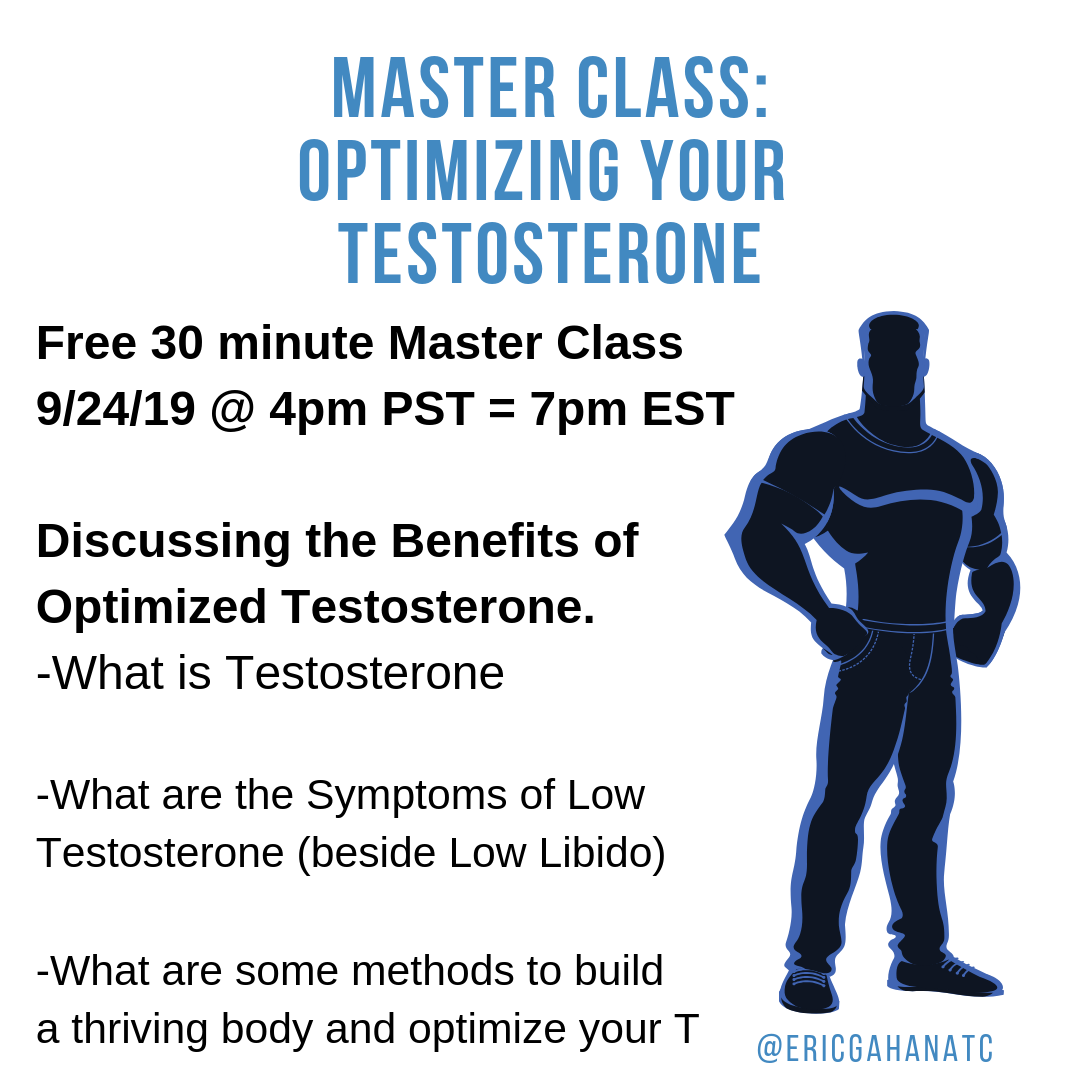 MASTER CLASS: OPTIMIZING YOUR TESTOSTERONE | Eric Gahan